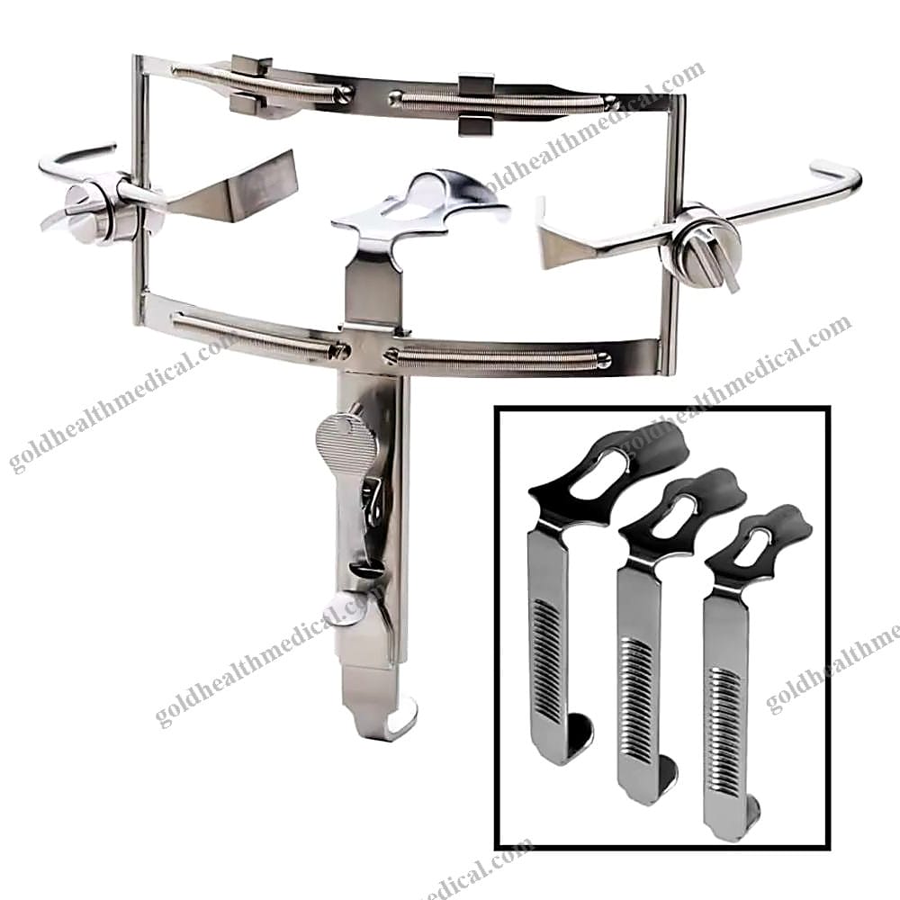 Durable Dingman Mouth Gag Retractor with 3 Tongue Blades Sale or Rent ...