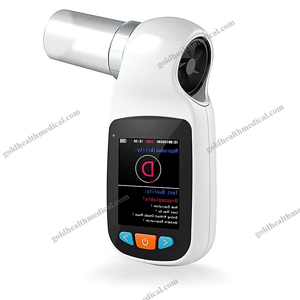 Durable Portable Digital Spirometer with Bluetooth for Pulmonary ...