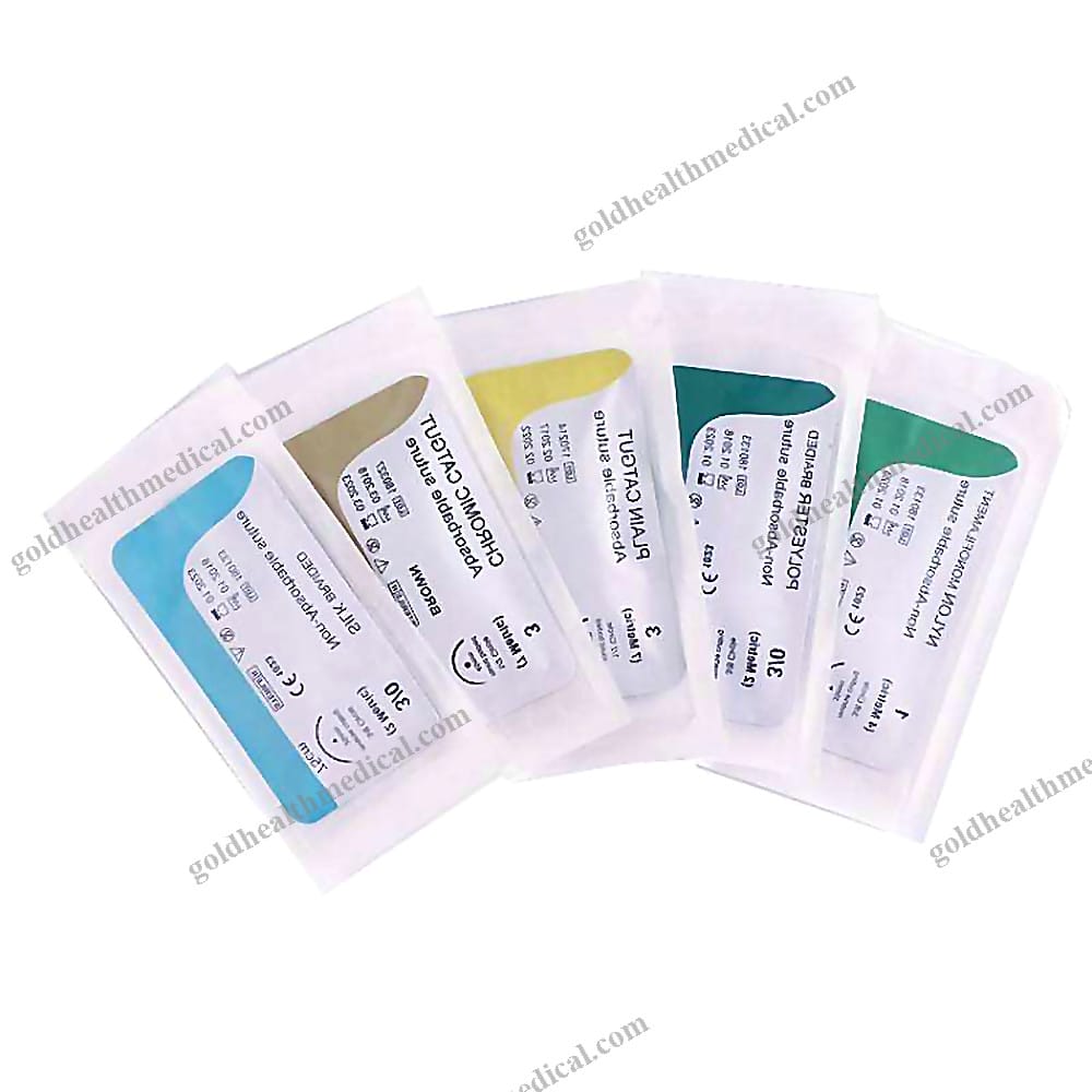 Durable Premium Cotton Silk Surgical Sutures Kit with Needle Thread ...