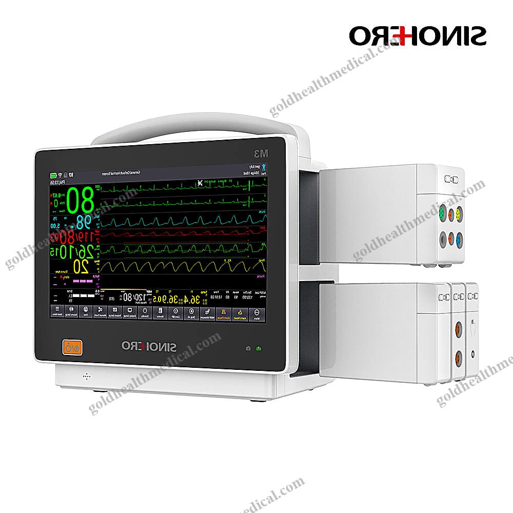 Durable Multiparameter Cardiac Patient Monitor ETCO2 NIBP Portable Sale ...