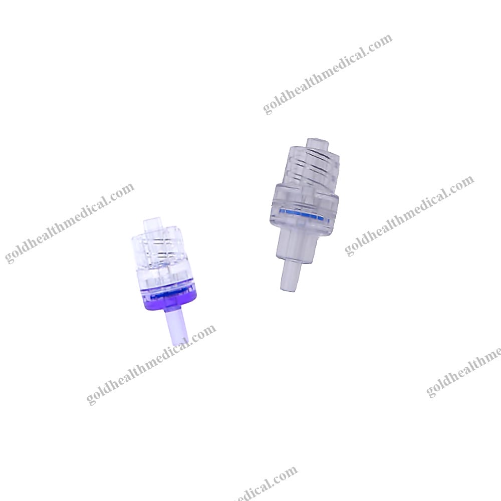Durable Dual Check Valve with Male Luer Lock for IV Infusion Sets Sale ...