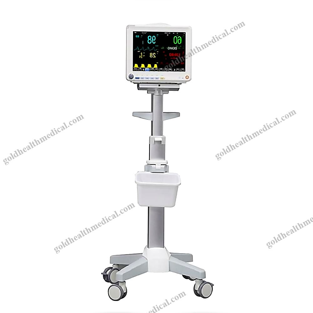 Portable MultiParameter Patient Monitor with Cart Surgery Diagnosis ...