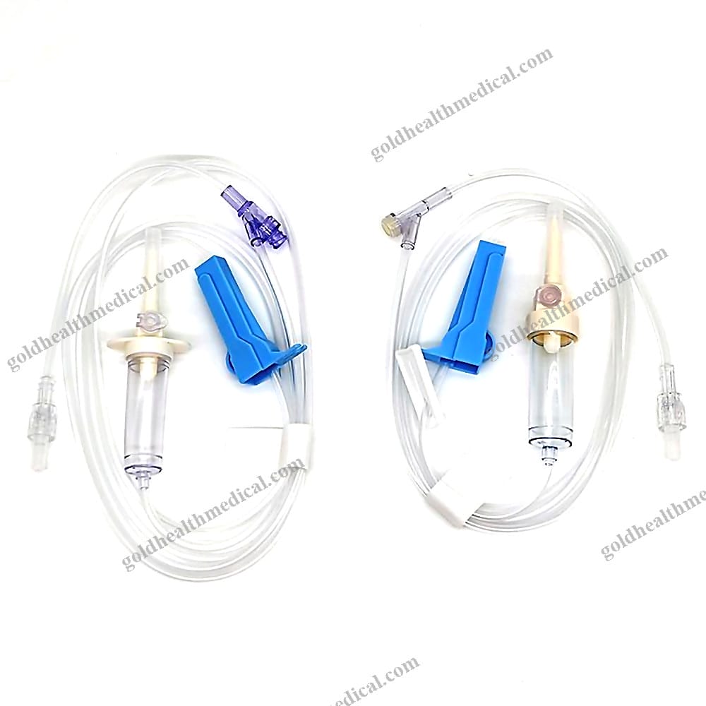 Durable AirGuard Safety Vent Cap IV Infusion Set with Aired Spike for ...