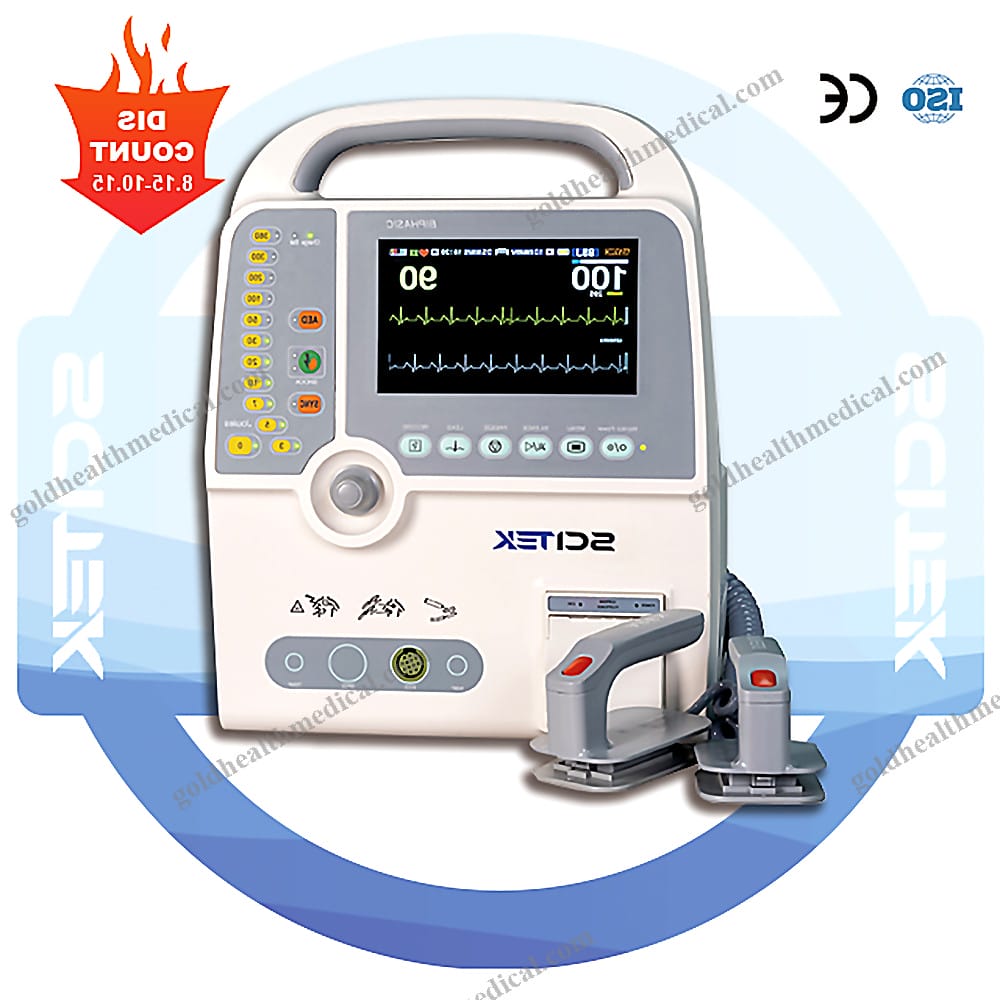 Durable SCITEK BiDirectional Wave Defibrillator for Hospital Home Sale ...