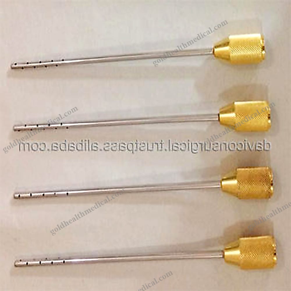 Liposuction Cannula Set with Luer Lock Simple Handle Options ...